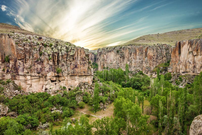 Cappadocia, Anatolia, Turkey. Canyon Ihlara Stock Photo - Image of cappadocia, cave: 254289576