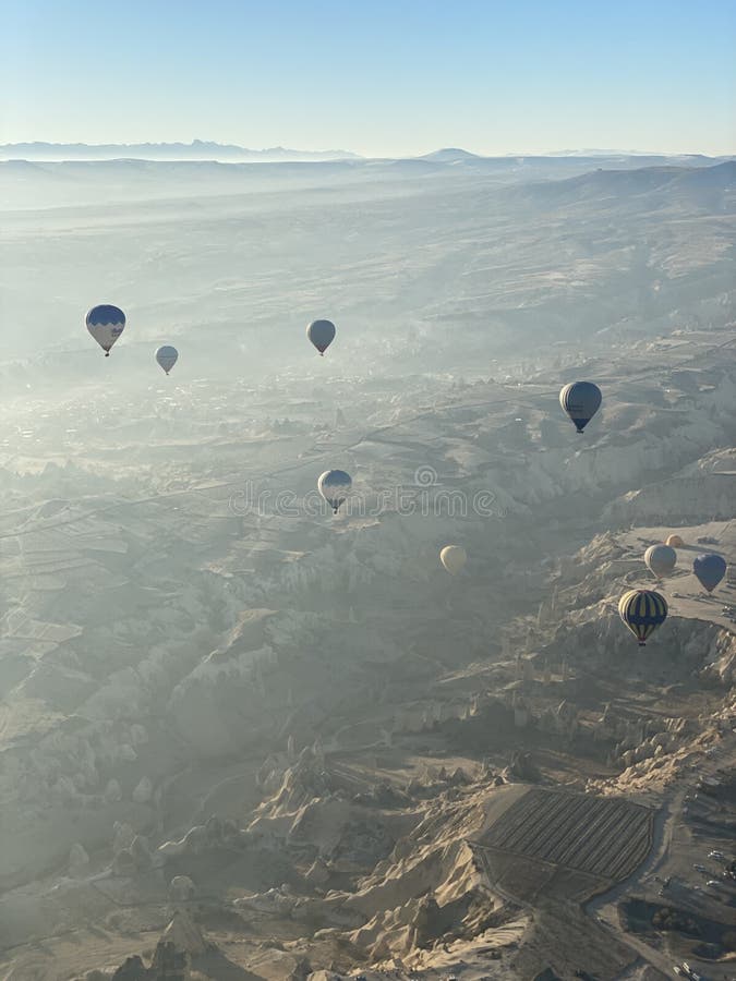 Cappadocia balloons stock image. Image of turkey, 2023 - 266137983