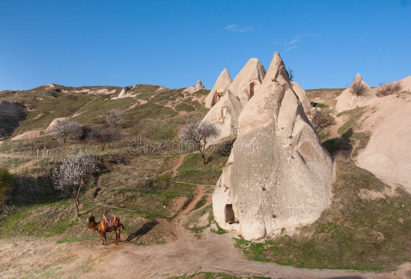 Cappadocia landscape stock photo. Image of history, peak - 24852312