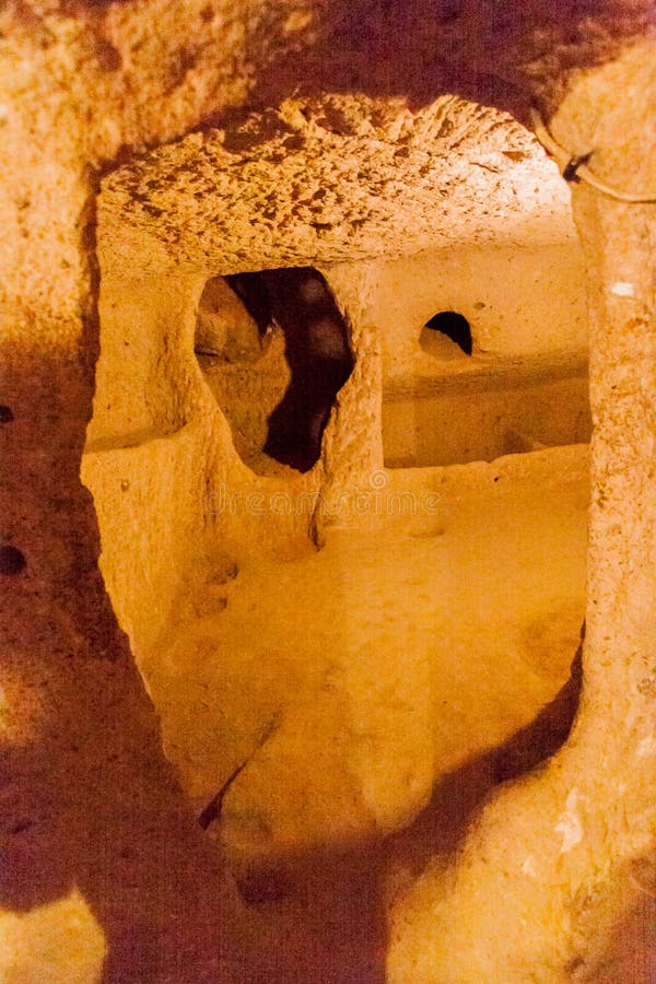 Cappadocia Turkey Underground City Stock Image - Image of cappadocia ...