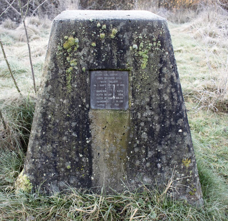 Capped Colliery Coal Mine Shaft Stock Image - Image of abandoned ...