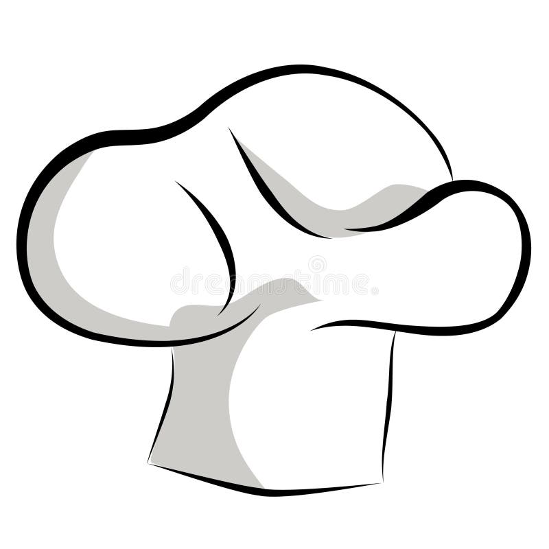 Cuoco unico stilizzato illustrazione vettoriale. Illustrazione di ...