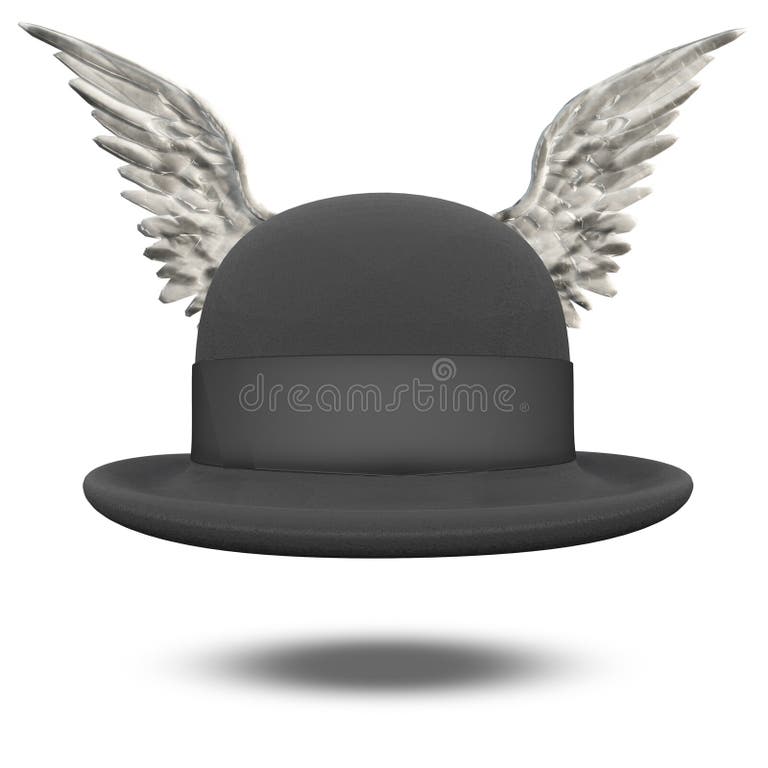 Cappello Di Giocatore Di Bocce Con Le Ali Illustrazione di Stock ...