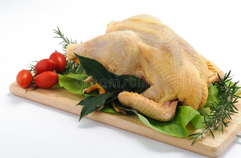 Cappone Sulla Scheda Di Taglio Fotografia Stock - Immagine di carne ...