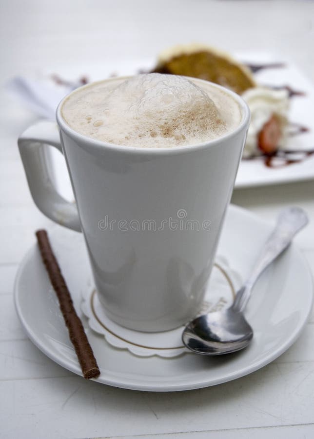 Cappuccino coffee stock photo. Image of decaffeinated - 1064672