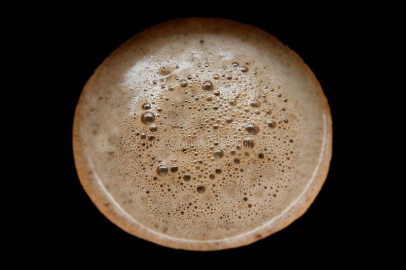 Cappuccino Coffee Surface with Dark Background Stock Illustration ...