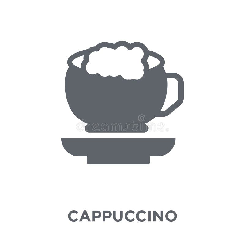 Cappuccino Icon from Drinks Collection. Stock Vector - Illustration of ...