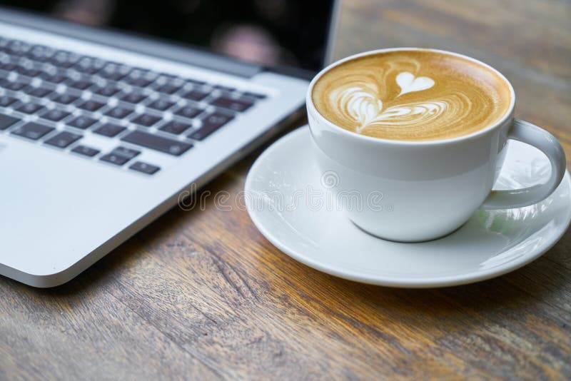 Cappuccino And Laptop Picture. Image: 94642573