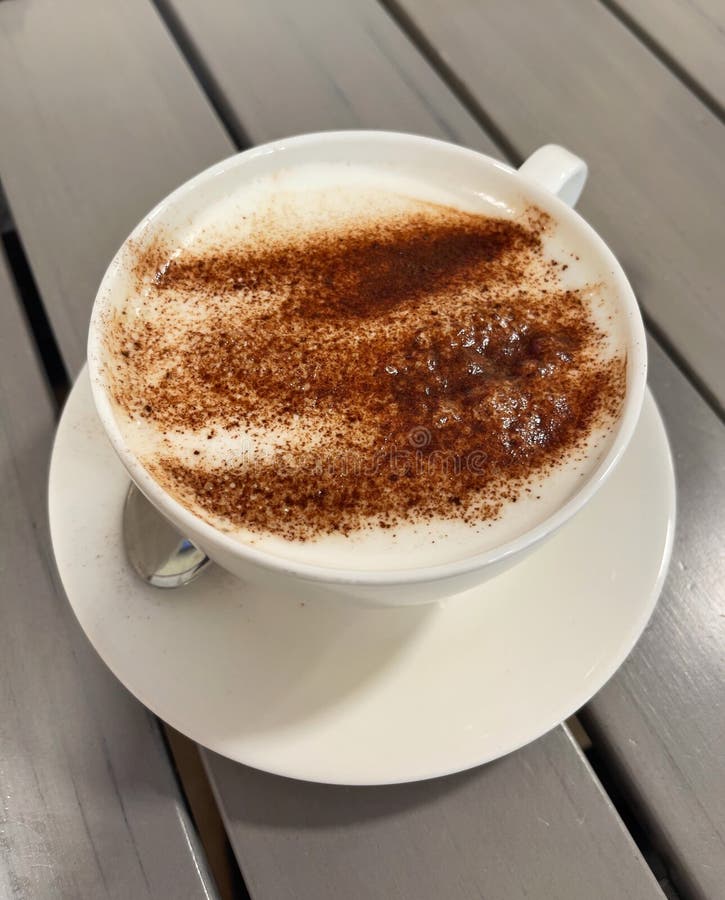 Cappuccinos stock photo. Image of cafe, refreshing, cappuccinos - 254505876