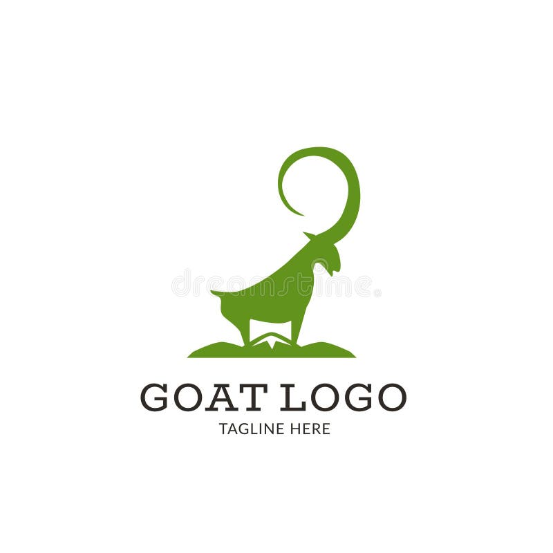 Capra Creativa Logo Design Vector Art Logo Illustrazione di Stock ...