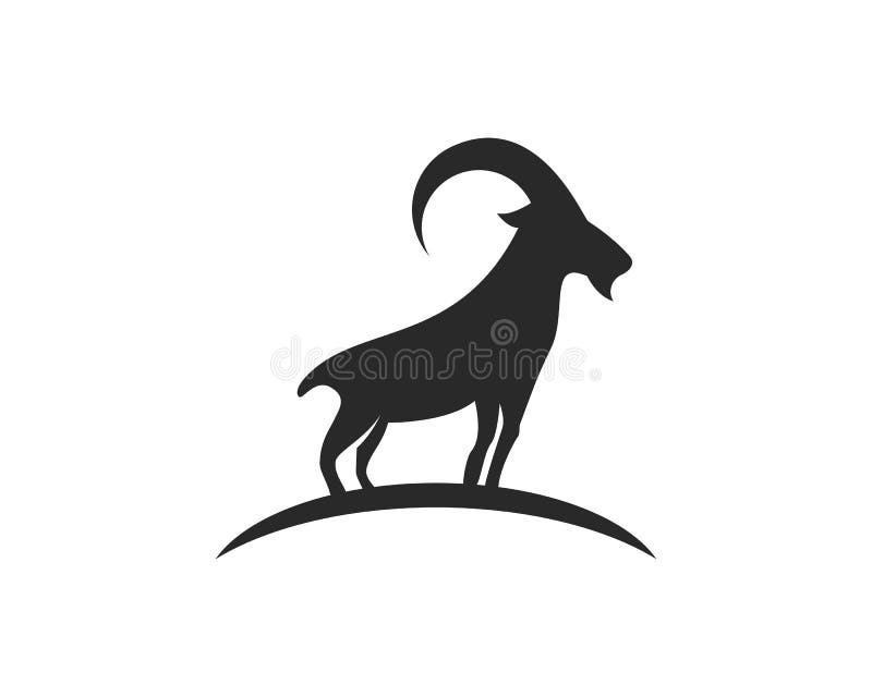 Logo per capra illustrazione vettoriale. Illustrazione di nero - 191027667