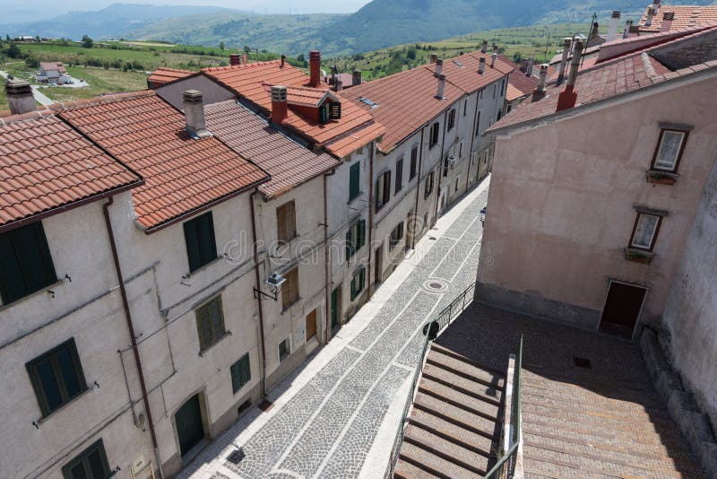Capracotta, Isernia, Molise Stock Image - Image of excursions, snow ...