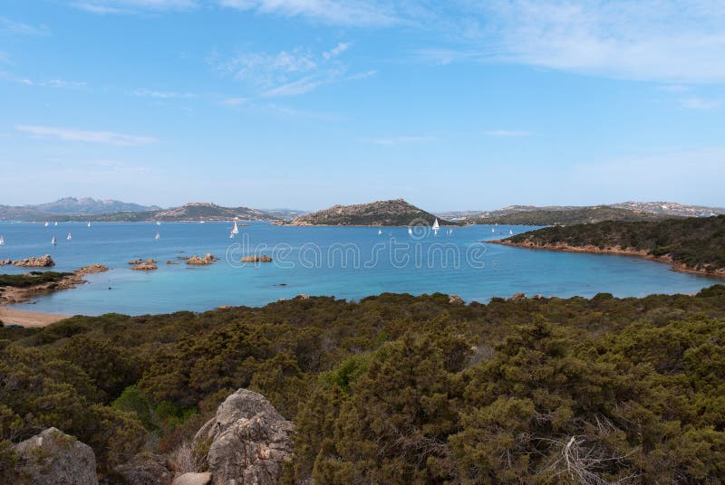 Caprera wyspa Sardinia zdjęcie stock. Obraz złożonej z turystyka - 23308378