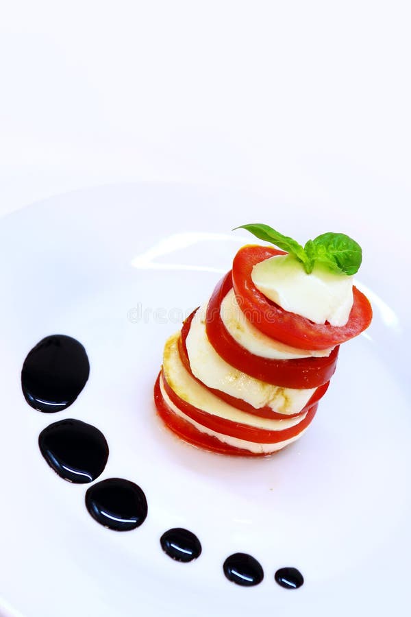Caprese stock image. Image of cheese, salad, caprese, plate - 391829