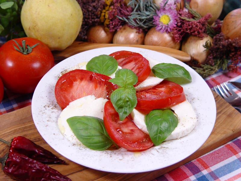 Caprese stock image. Image of caprese, ingredient, vegetable - 391889