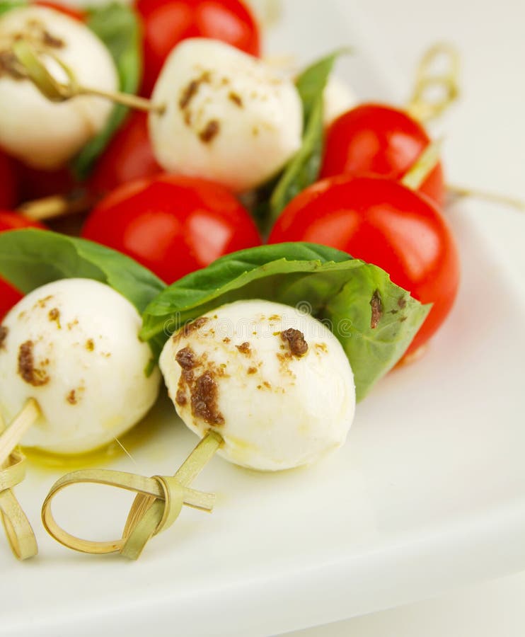 Caprese salad stock image. Image of cherry, salad, toothpicks - 29501817