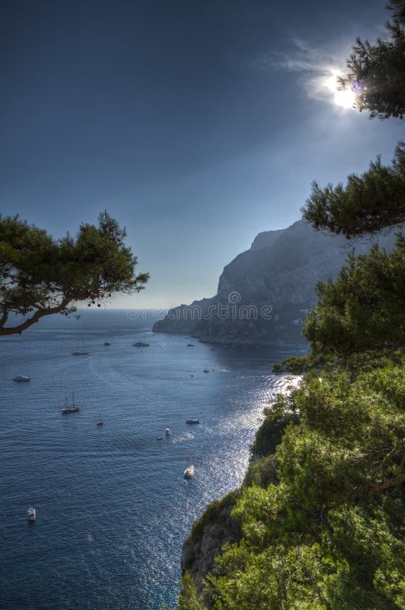 Capri stock photo. Image of dusk, colorful, tree, tourist - 20764036