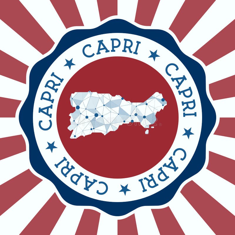 Capri Badge. stock vector. Illustration of graph, business - 218431583