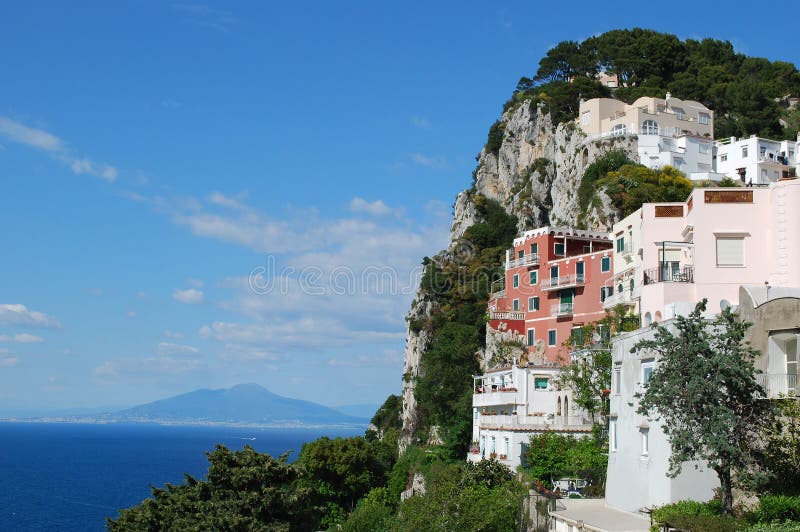 Capri Buildings stock photo. Image of naples, italy, cliff - 25802648