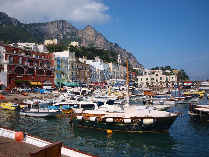 Capri on Capri Island, Italy Editorial Stock Photo - Image of colourful ...