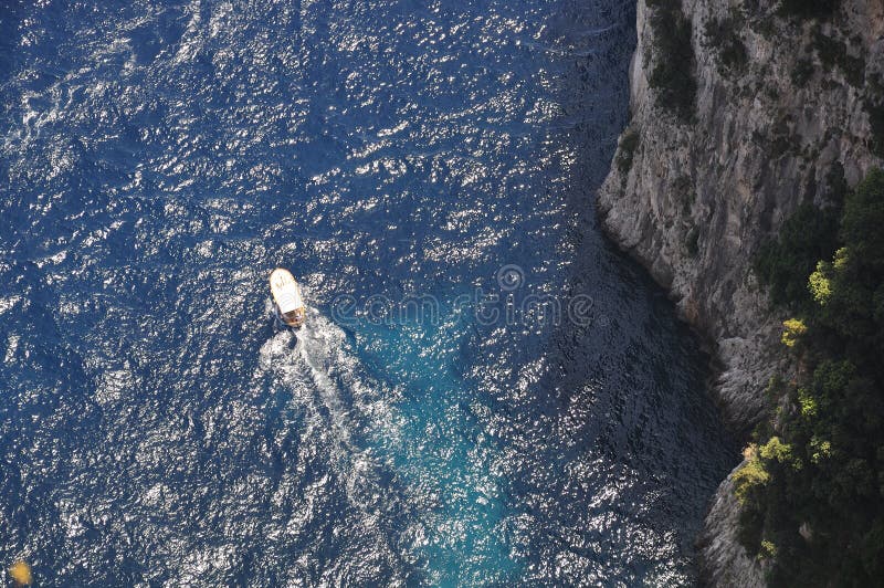 Capri cliff view stock image. Image of peninsula, coast - 31269921