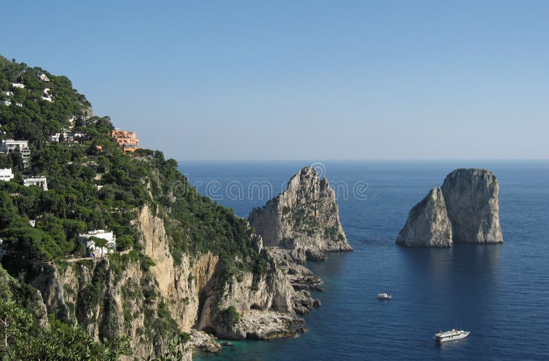 Capri Faraglioni stock image. Image of faraglioni, mediterranean - 14201657