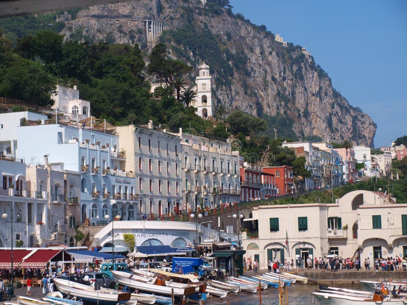 Capri imagen de archivo editorial. Imagen de playa, italia - 84106054