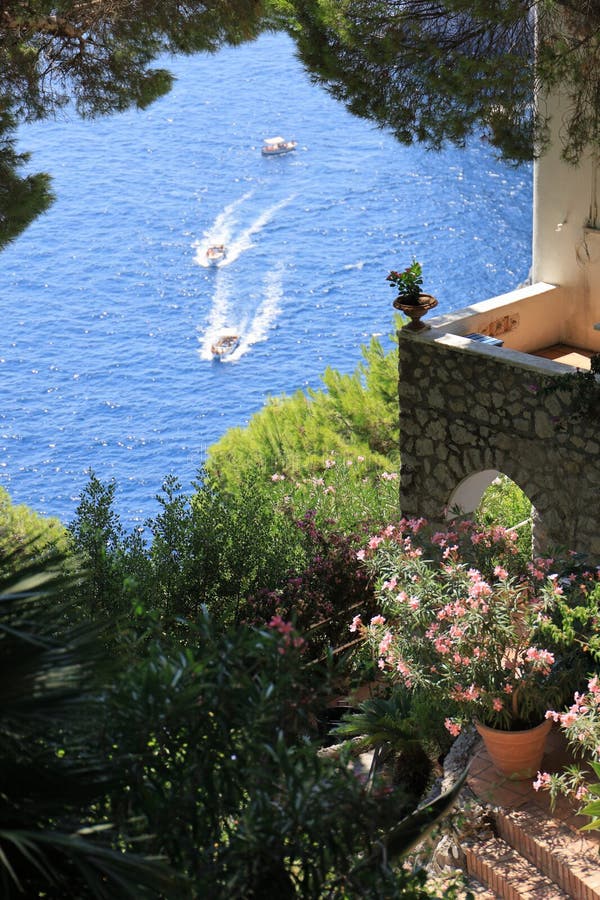 Capri Island in a Beautiful Summer Day Stock Photo - Image of capri ...
