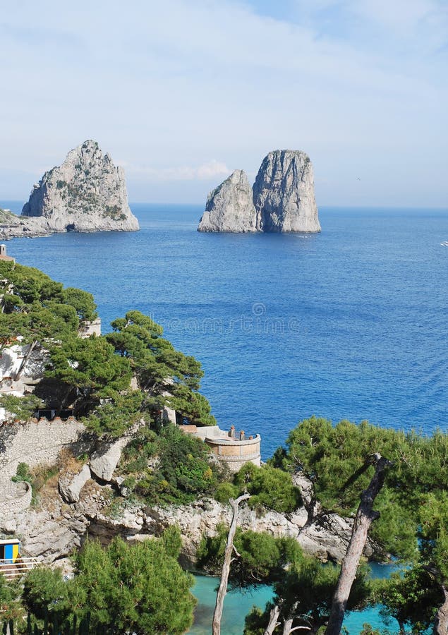 Summer View of Isle of Capri Stock Image - Image of travel, summer ...