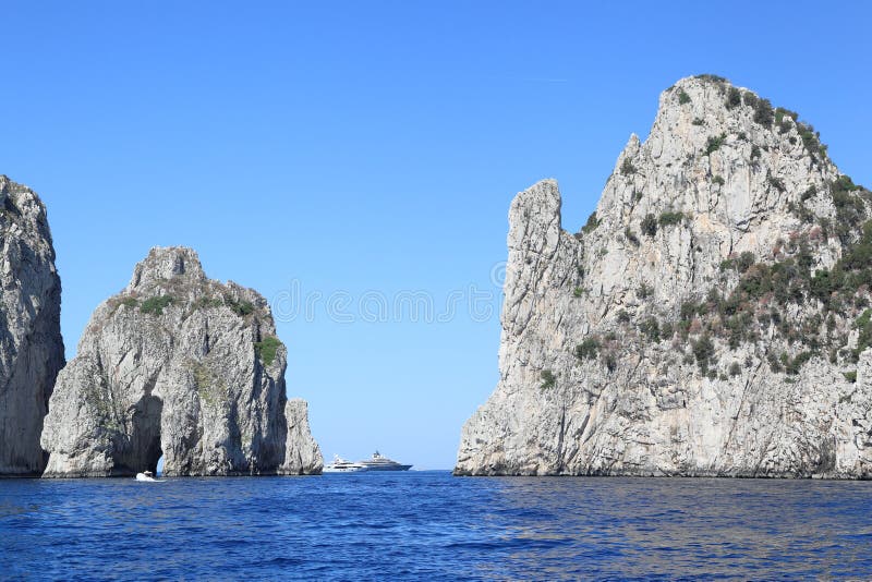 Capri, Italy stock photo. Image of cliff, mountains - 176531796