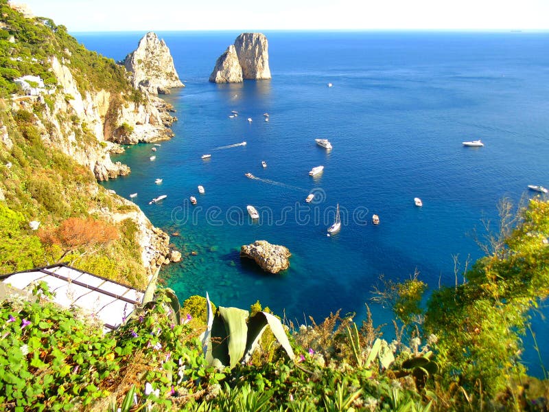 Capri stock image. Image of scenery, island, sunny, tourism - 52192483