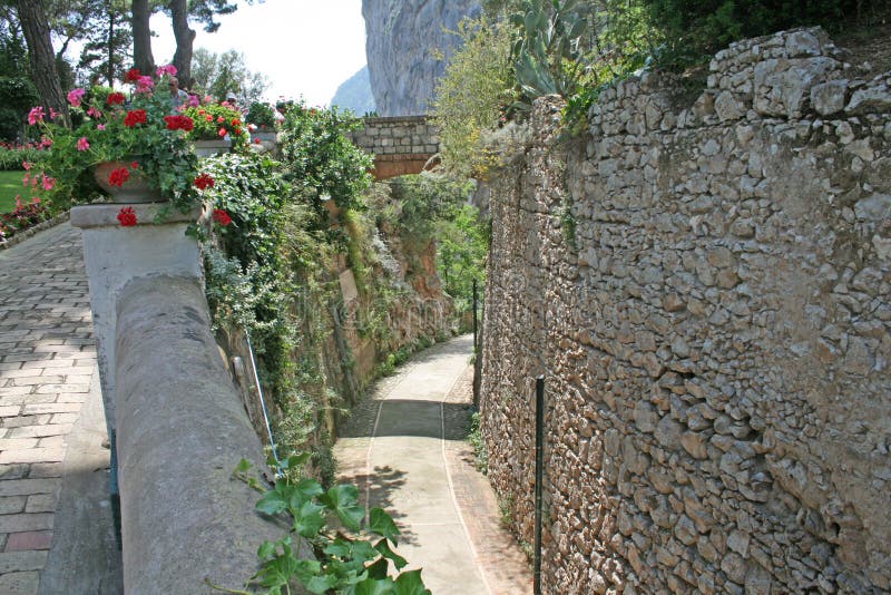 Capri streets stock photo. Image of unesco, tourism, culture - 43685326