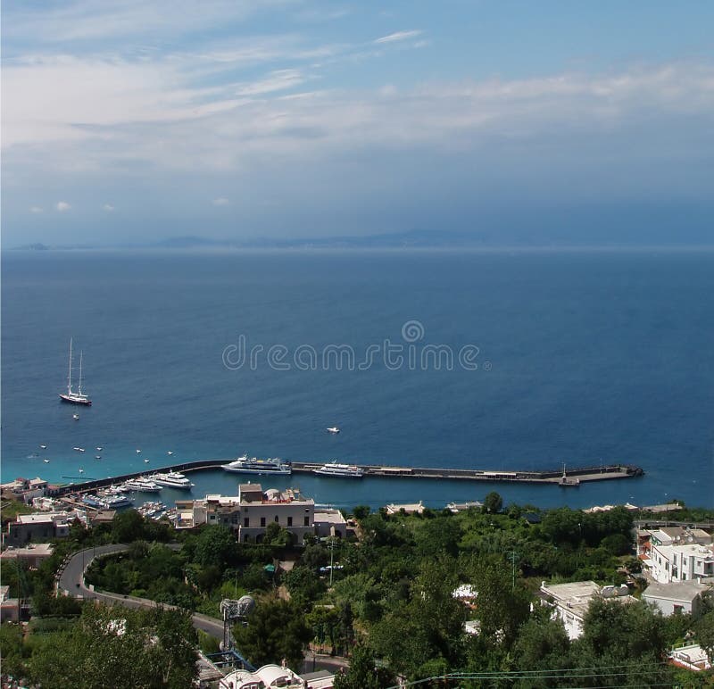 Capri stock photo. Image of harbor, capri, island, boats - 31464144