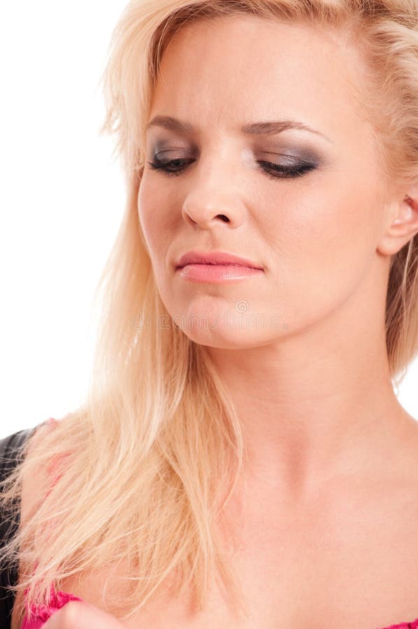 Caprice of beauty stock image. Image of makeup, blonde - 21607263