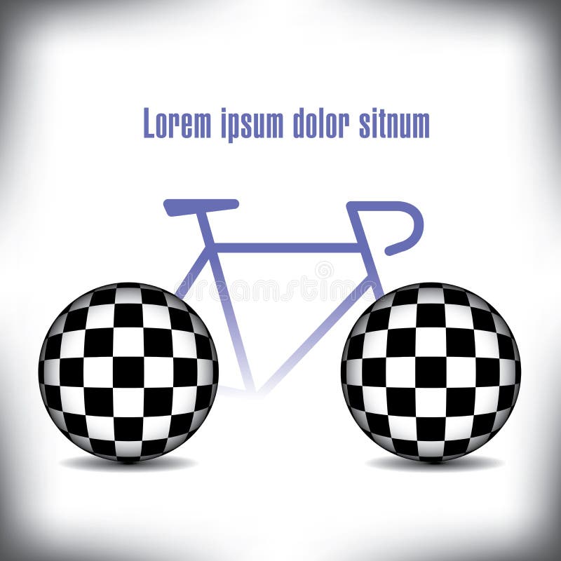 Fiets. Mtb. Grafische Tekening Van Een Mountainbike. Vector Illustratie ...