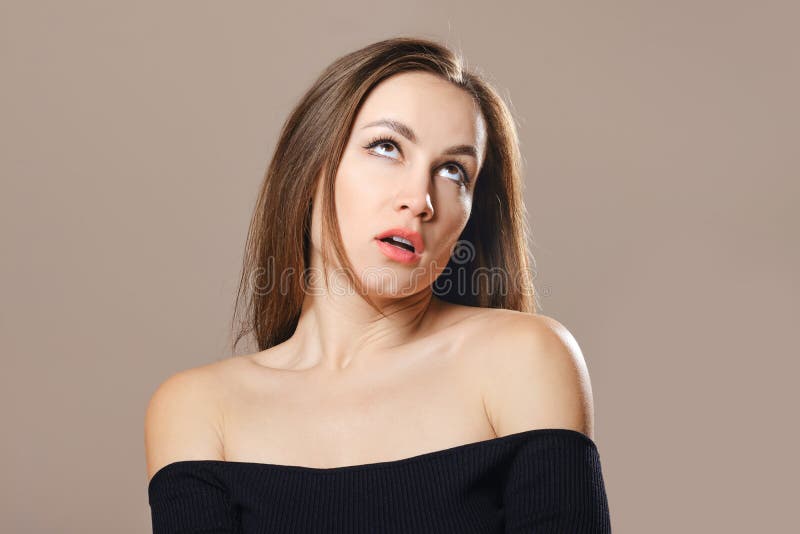 The Capricious and Spoiled Woman Rolled Her Eyes Stock Photo - Image of ...