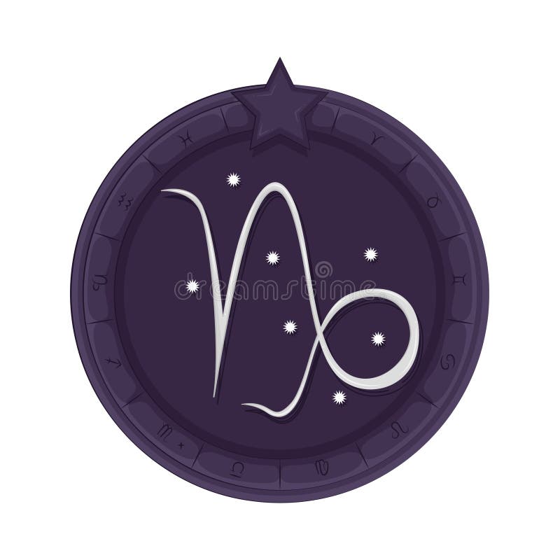 Capricorn is the Tenth Sign of the Zodiac. Vector Illustration Stock ...