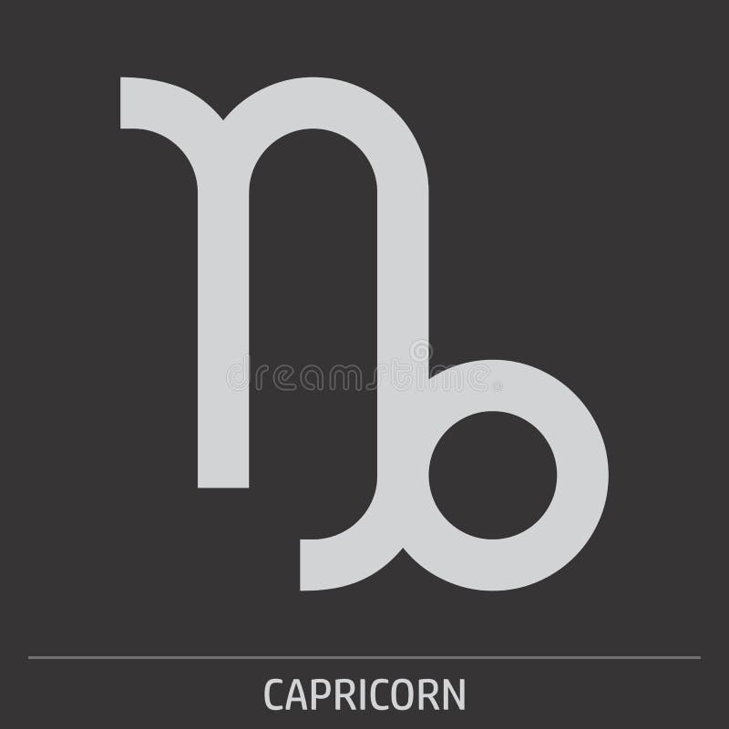 Capricorn zodiac icon stock illustration. Illustration of constellation ...