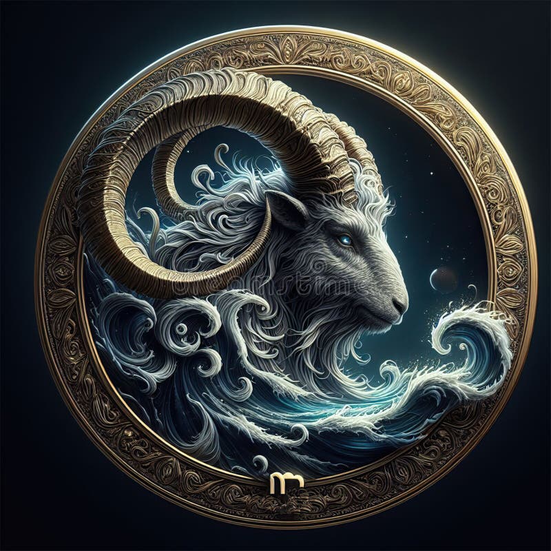 Capricornus Zodiac Sign. Capricornus Horoscope Sign. Stock Illustration ...