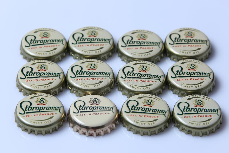 Caps of beer and beverage editorial stock image. Image of beck - 84380839