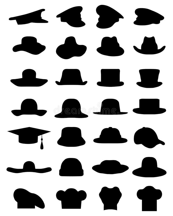 Caps and hats stock illustration. Illustration of style - 58490566
