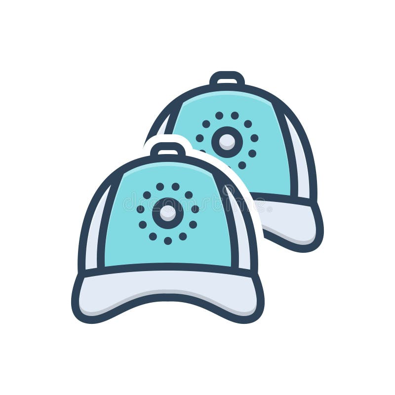 Color Illustration Icon for Caps, Hat and Headgear Stock Vector ...