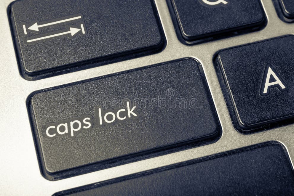 Caps Lock Button on the Keyboard. Computer Keyboard Stock Image - Image ...