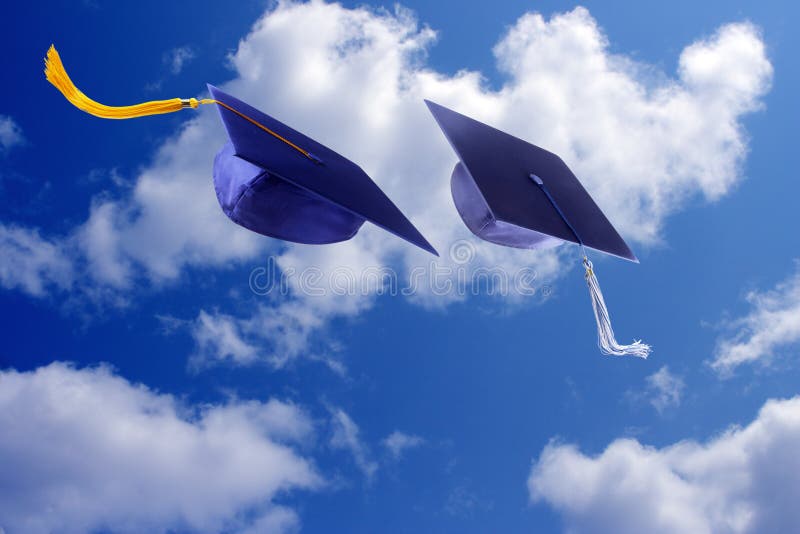 227 Flying Graduation Caps Stock Photos - Free & Royalty-Free Stock ...