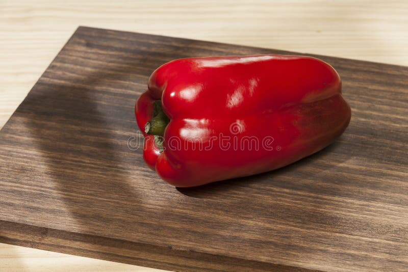 Capsicum Annuum Alimento Sano Pimiento Dulce Rojo Foto de archivo ...