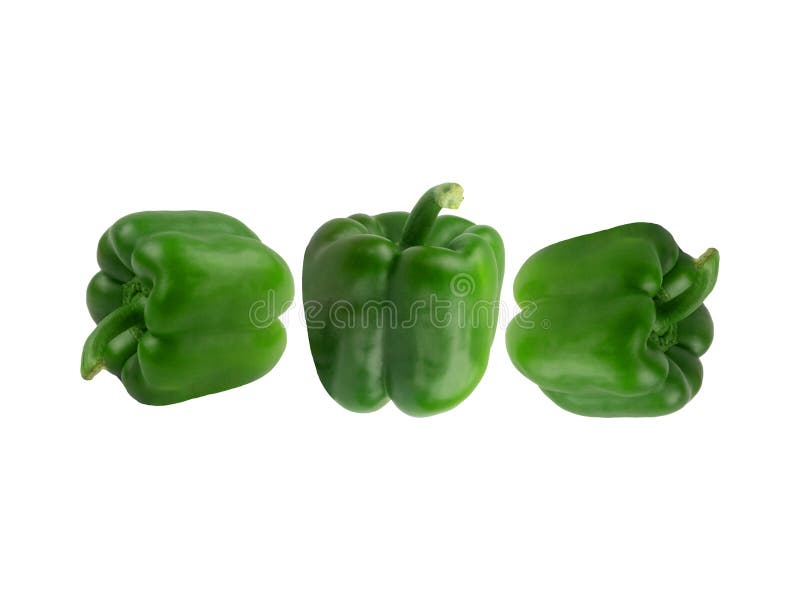 Capsicum, Difference Three between Green Bell Capsicums for You Stock ...