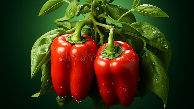 Capsicum on green stock photo. Image of vitamin, isolated - 300336194