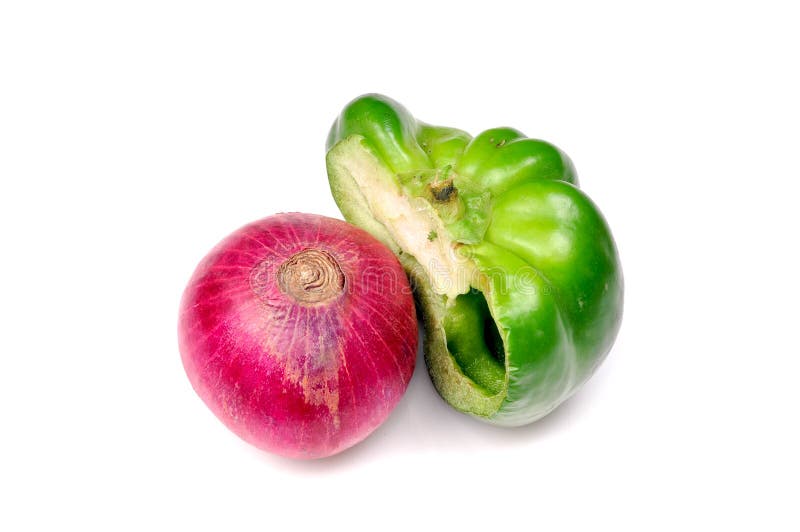 Capsicum and Onion Toppings Stock Photo - Image of baked, pizza: 18103694