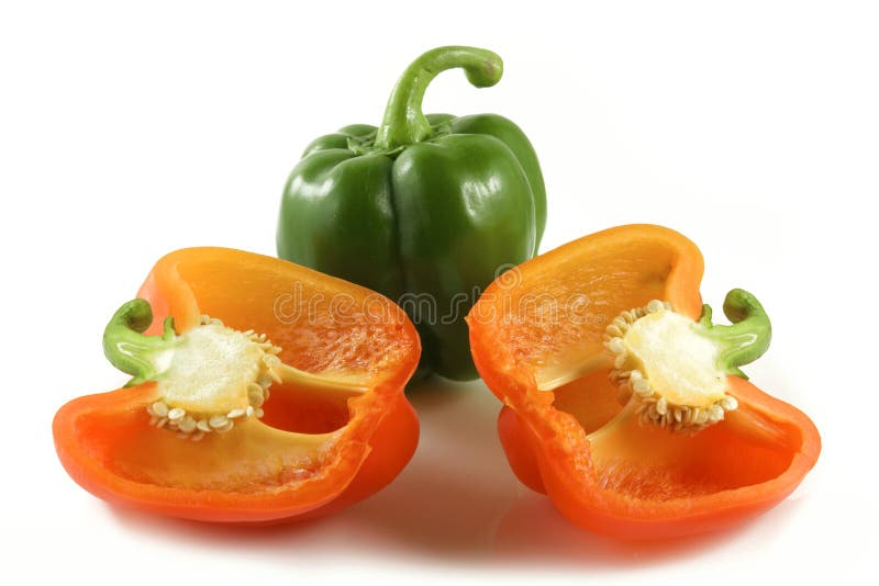 Capsicum pieces stock photo. Image of chilli, bell, orange - 8126096