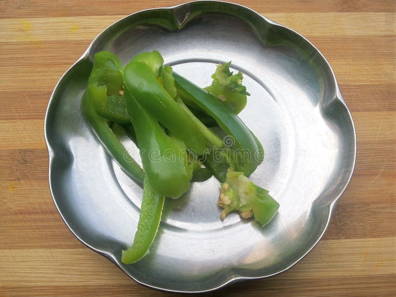 Capsicum slice stock photo. Image of bell, pepper, capsicum - 7395606